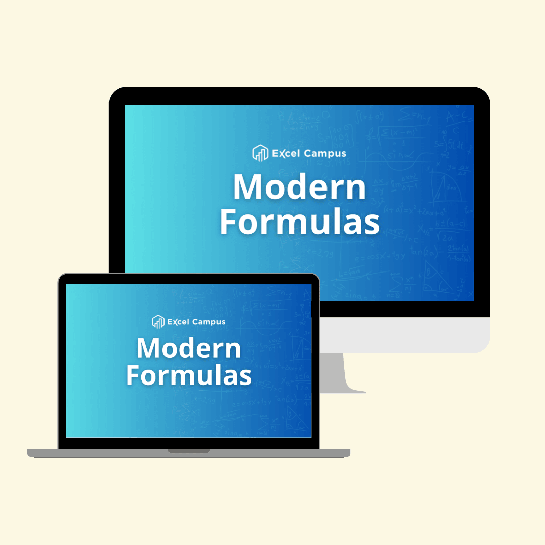 The Modern Formulas Course by Excel Campus